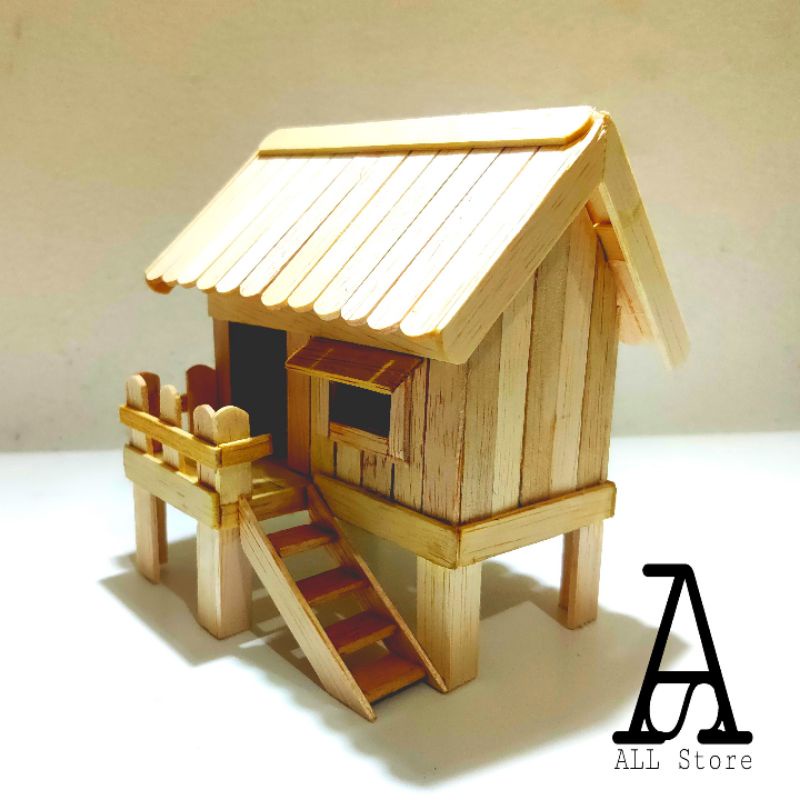 Jual Miniatur/Kerajinan Model Rumah Panggung/Rumah Adat Panggung ...