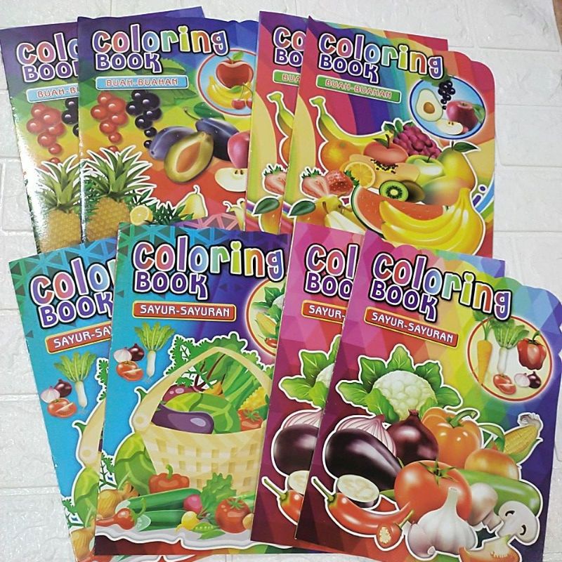 Jual Coloring book A4 / Buku mewarnai A4 | Shopee Indonesia