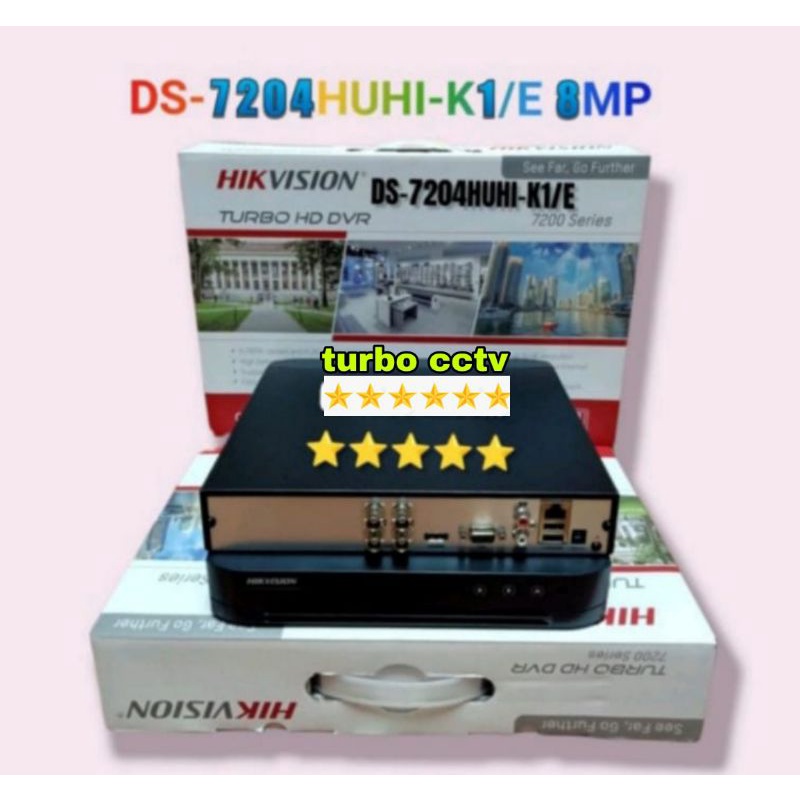 Jual DVR HIKVISION 4CH DS-7204HUHI-K1/E TURBO HD SUPPORT 5MP GARANSI RESMI | Shopee Indonesia