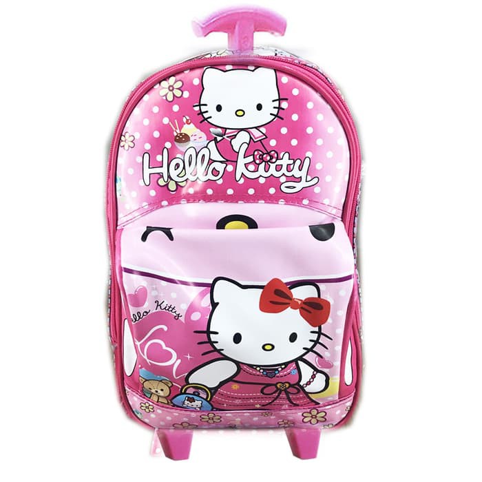 Jual Tas Trolly Anak Perempuan Dorong Sekolah Roda Anak Cewek Warna Un ...
