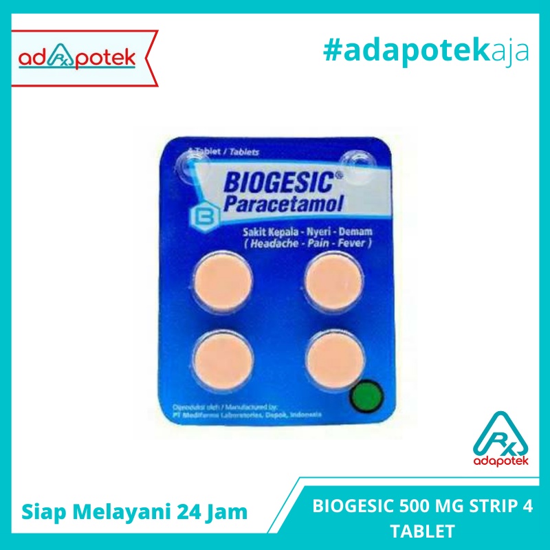 Jual BIOGESIC 500 MG BOX 100 TABLET | Shopee Indonesia