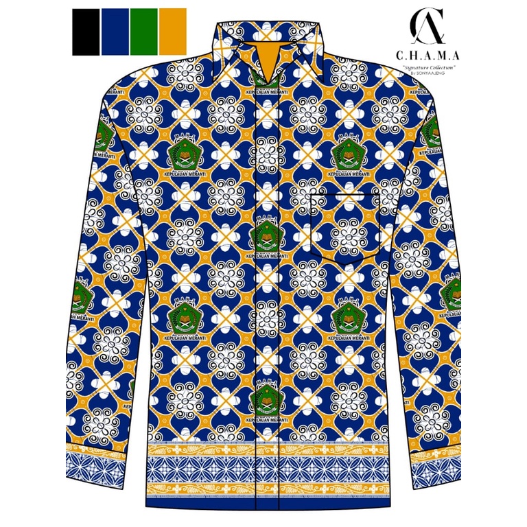 Jual CA017 Seragam Batik Siap Pakai Untuk Sekolah SMA /MA Custom Kustom ...