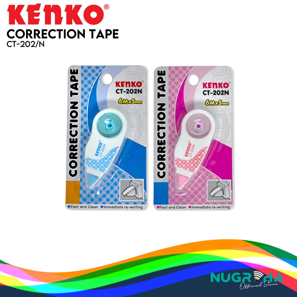 Jual CP TAPE / CORRECTION / TIP EX KENKO CT-202/N | Shopee Indonesia