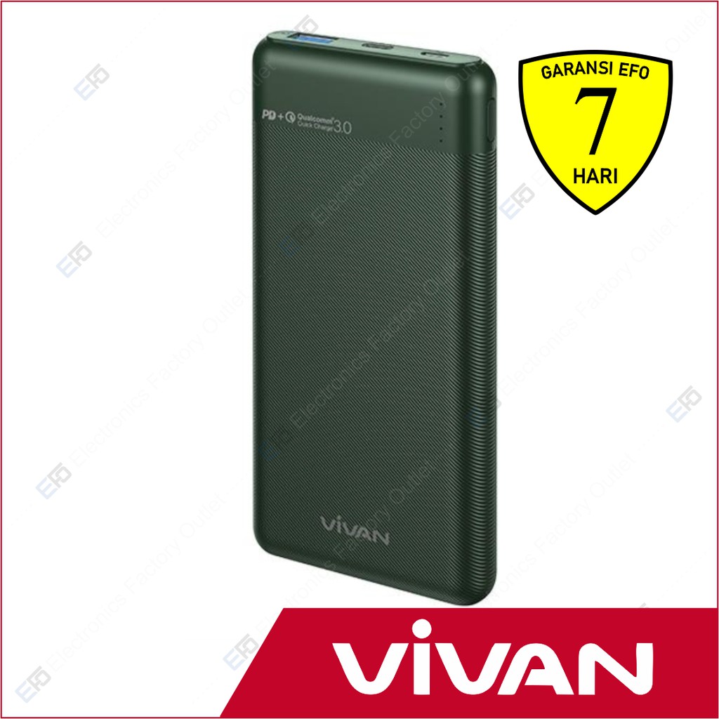 Jual Power Bank Quick Charge 10000 mAh Vivan VPB-M10 - 18W Powerbank ...
