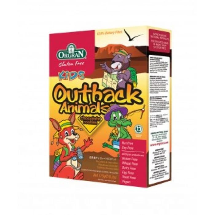 Jual ORGRAN, GLUTEN FREE OUTBACK ANIMALS CHOCOLATE COOKIES (175GR) | Shopee Indonesia