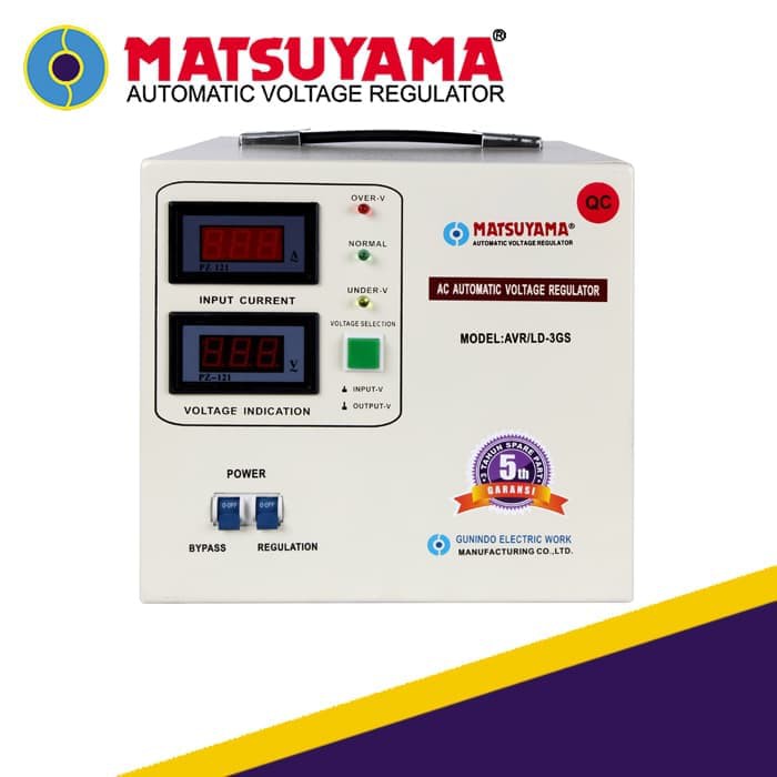 Jual Stabilizer Listrik Stavolt Voltage Regulator MATSUYAMA 3000 Watt ...