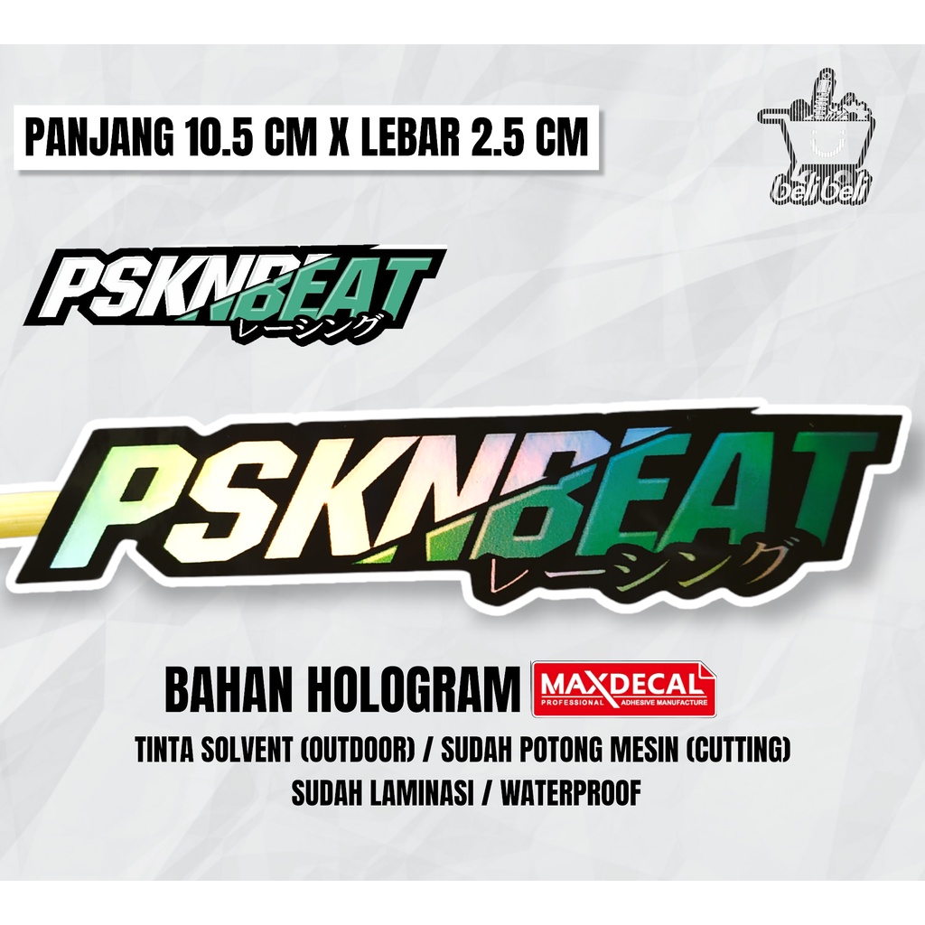 Jual sticker pskn beat / sticker psknmtc / sticker racing hologram ...