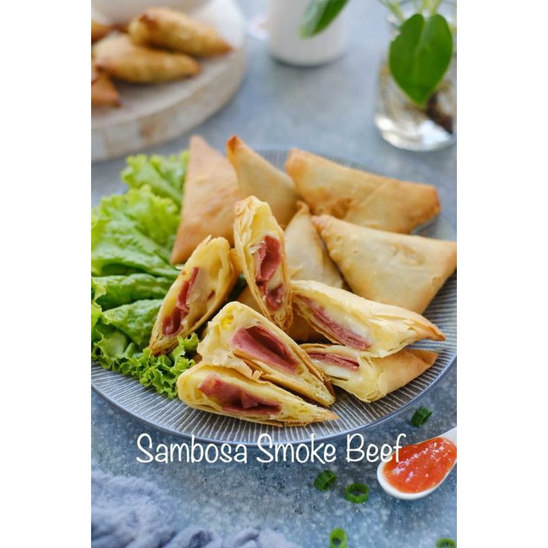 Jual FROZEN SAMBOSA/SAMOSA SMOKED BEEF ISI 10/PACK | Shopee Indonesia