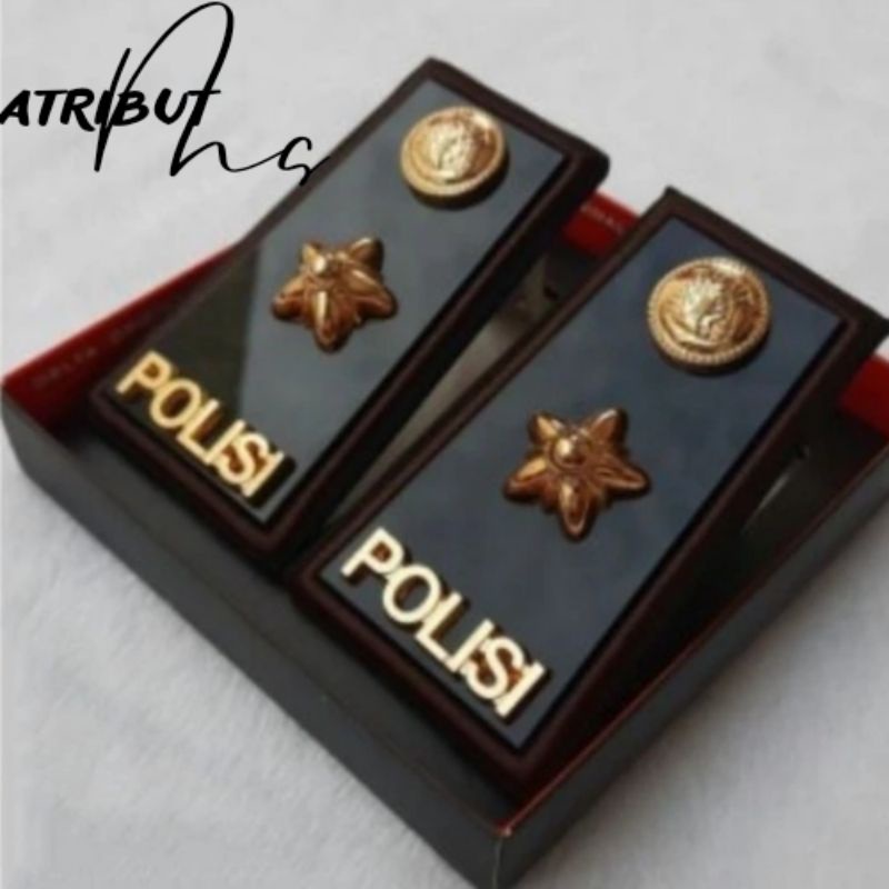 Jual pangkat Kompol polisi PDH mika akrilik kilap Lis bordir komputer ...