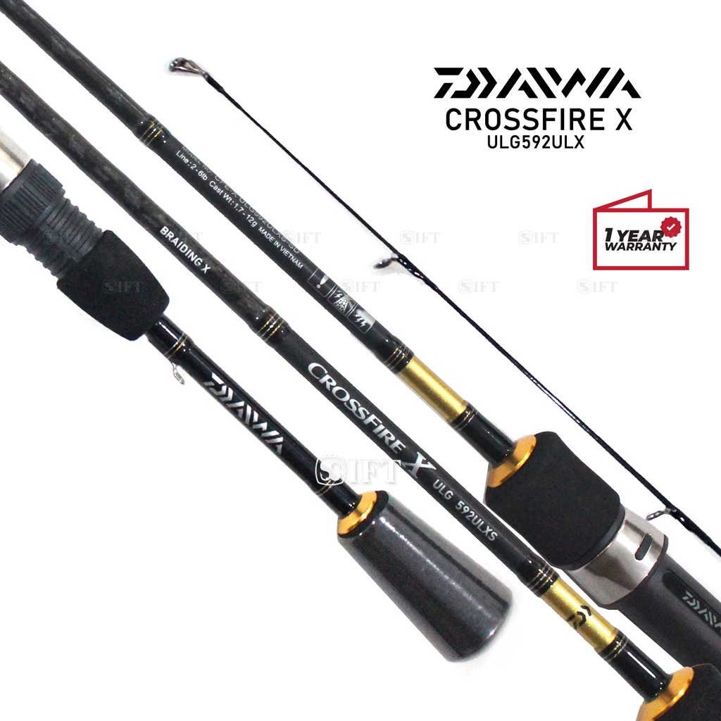 Jual Joran UL Daiwa CROSSFIRE X Solid Carbon Tip | Ultralight Casting | Resmi | Shopee Indonesia