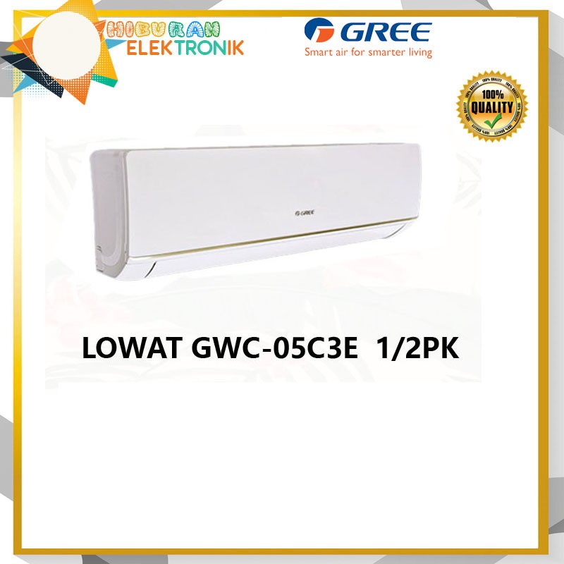 Jual AC GREE GWC-05C3E 1/2 PK LOWAT UNIT ONLY | Shopee Indonesia