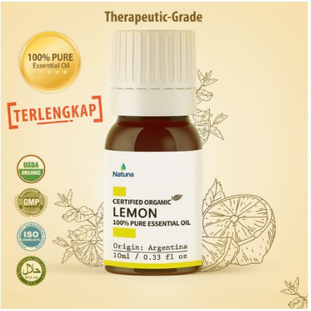Jual Natuna Lemon Essential Oil Pure Minyak Essensial Atsiri Aroma ...