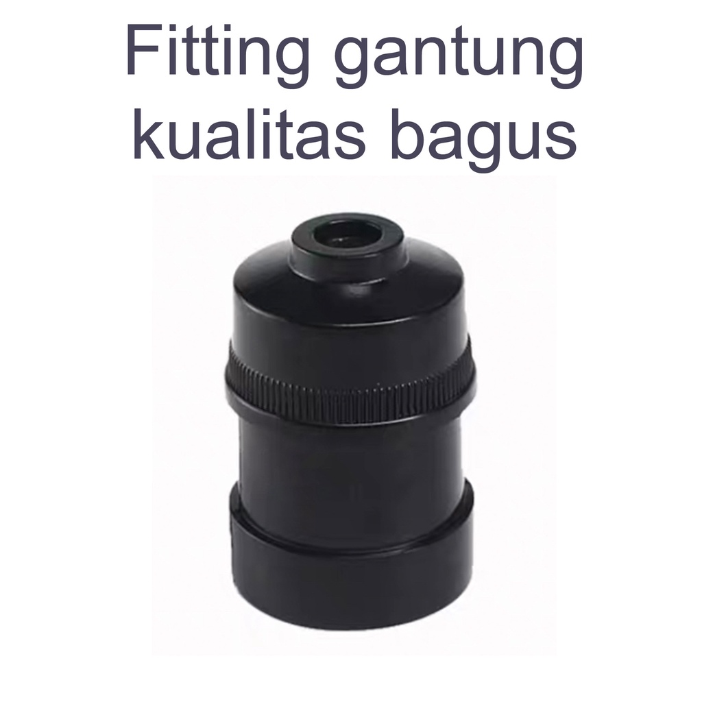Jual RUMAH LAMPU FITTING GANTUNG HITAM FITING PLASTIK E27 | Shopee ...