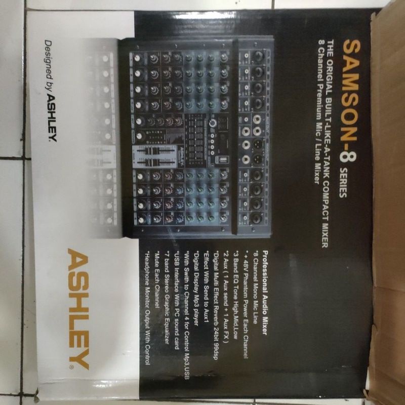 Jual Mixer Ashley Samson 8 series 8channel | Shopee Indonesia