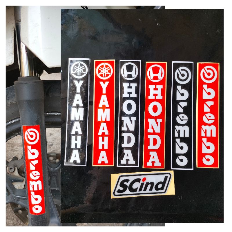 Jual STIKER CUTTING SHOCK BREMBO. YAMAHA. HONDA | Shopee Indonesia
