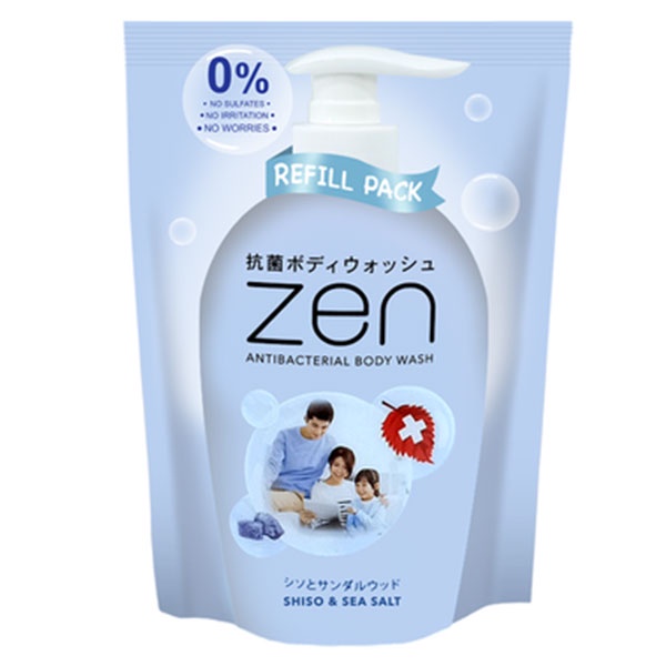Jual Zen Body Wash Shiso & Sea Salt Refill 450Ml | Shopee Indonesia