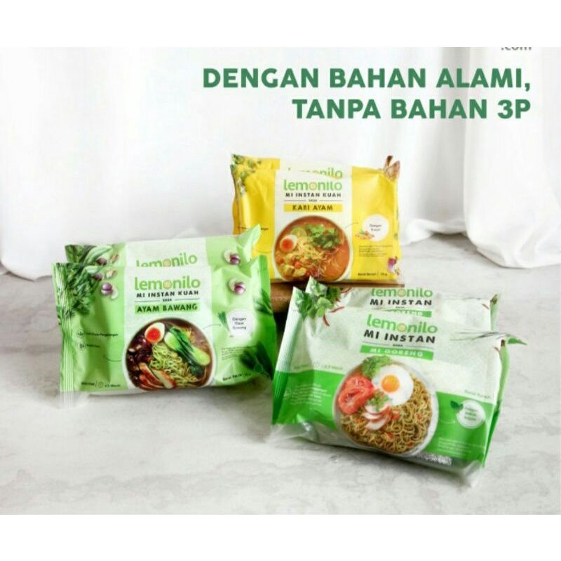 Jual lemonilo Mie Goreng Lemonilo mie ayam bawang | Shopee Indonesia
