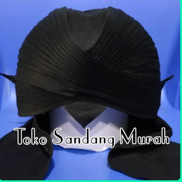 Jual Blangkon Jogja jebeh Sliwir lipat Hitam - Pakaian jawa - Baju jawa ...