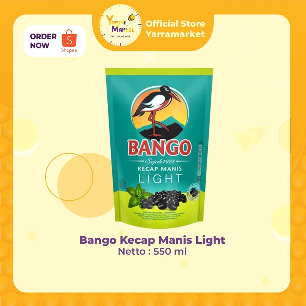 Jual BANGO KECAP MANIS LIGHT POUCH 550ml | Shopee Indonesia