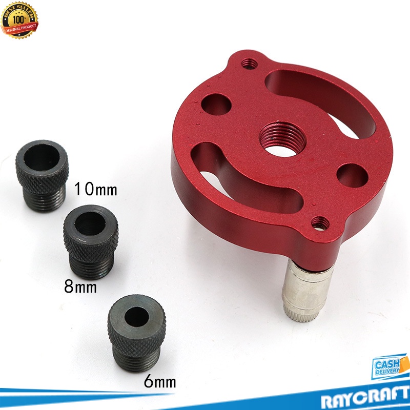 Jual Alat Bantu Bor Vertical Pocket Hole Jig Drill Locator Centering 6 ...