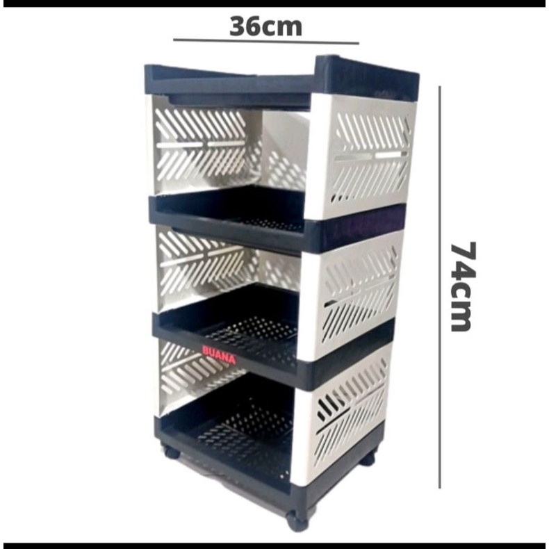 Jual rak serbaguna,rak yoyo serbaguna, rak 4 tingkat dgn roda | Shopee ...