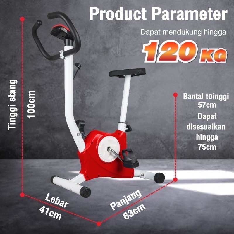 Jual Sepeda Statis Excercise Belt Bike Twen - Sepeda Fitness | Shopee ...