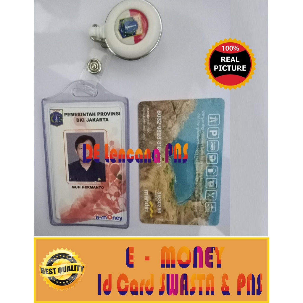 Jual EMONEY ID CARD EMONEY CUSTOM ID CARD P3K | PNS | KKI | SWASTA ...