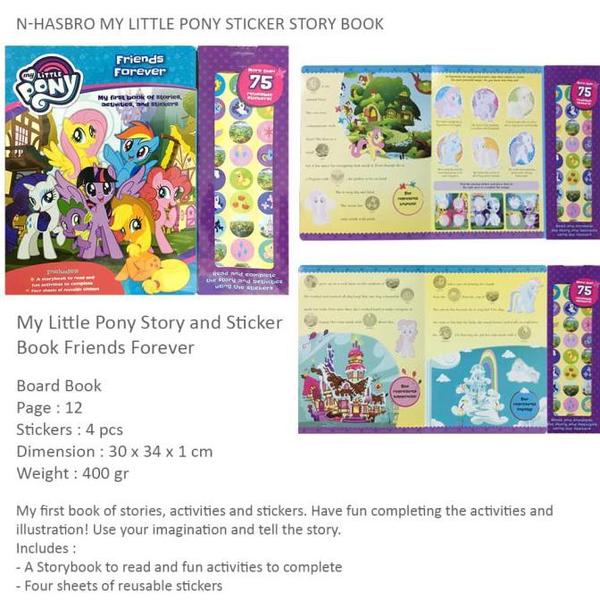Jual Buku Aktivitas Anak My Little Pony Story Sticker Book Friends ...