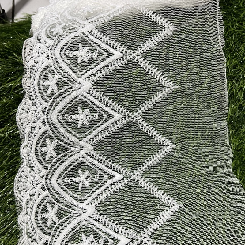 Jual renda tile lebar 8-22cm harga per 50cm(setengah meter) | Shopee ...