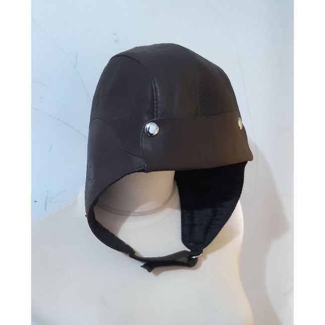 Jual Topi Kupluk Pria Topi Pilot Model Snoopy Topi motor Motoris Kulit ...