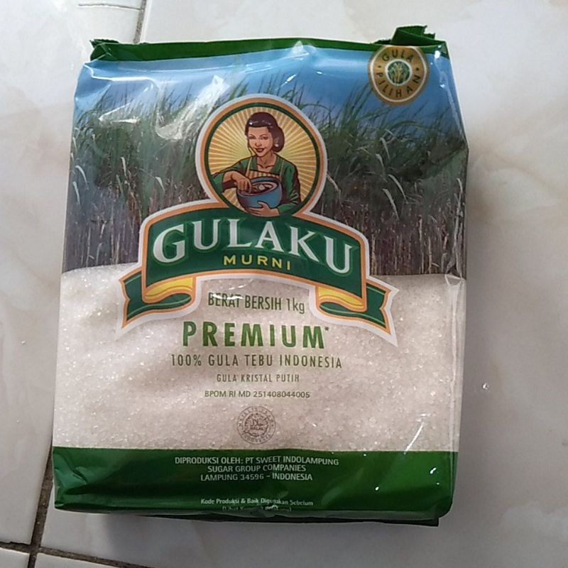 Jual gula pasir gulaku Premium kemasan 1 kg | Shopee Indonesia