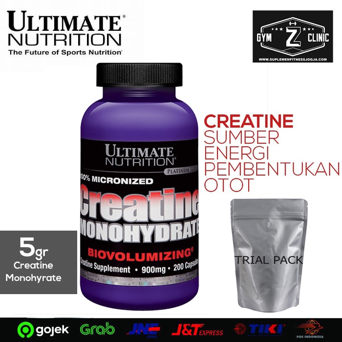 Jual ULTIMATE NUTRITION UN Creatine Monohydrate Caps Eceran Kapsul 900 Mg | Shopee Indonesia