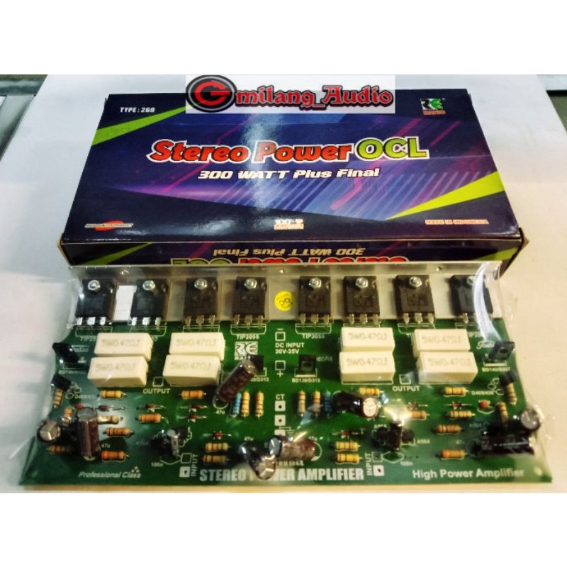 Jual Kit power amplifier ocl 300watt plus 8 transistor final | Shopee Indonesia