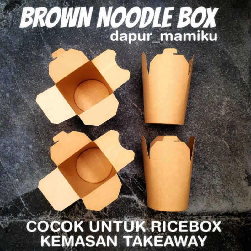 Jual DAPURMAMI Food Pail Rice Box Noodle Box Kotak Makan Kraft Lunch ...