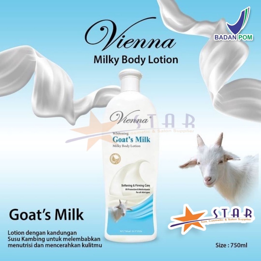 Jual Vienna Hand Body Goats 750 ml(bodylotion) | Shopee Indonesia