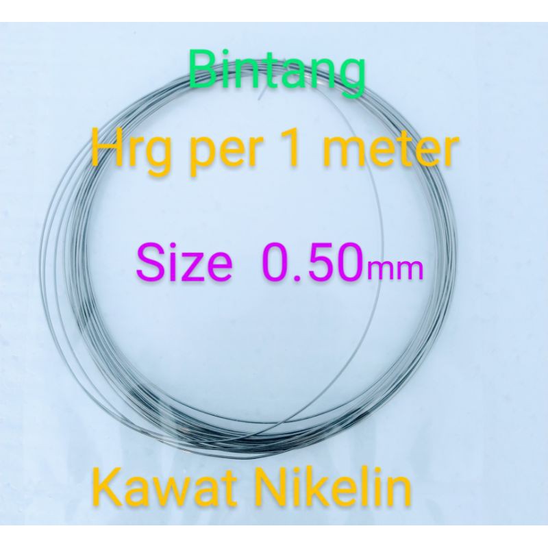 Jual nikelin 0.5mm kawat niklin ukuran 0.50 mm | Shopee Indonesia