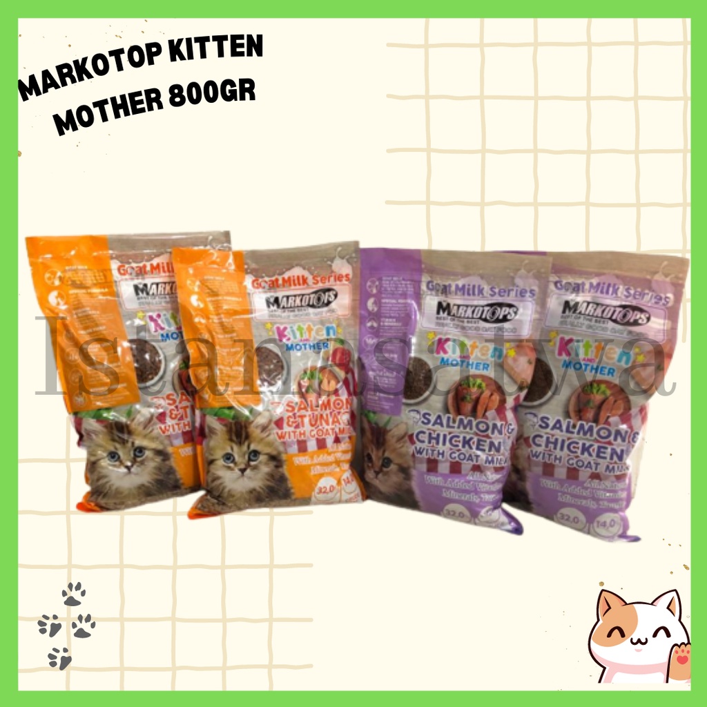 Jual Markotop Kitten Mother Dry Food 800gr Goat Milk - Makanan Kering ...
