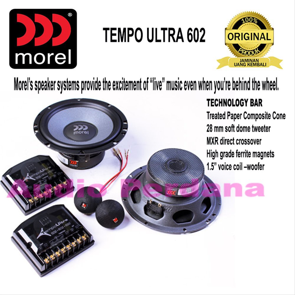 Jual Morel Speaker Morel Tempo Ultra 602 Split 2 Way limited stock ...