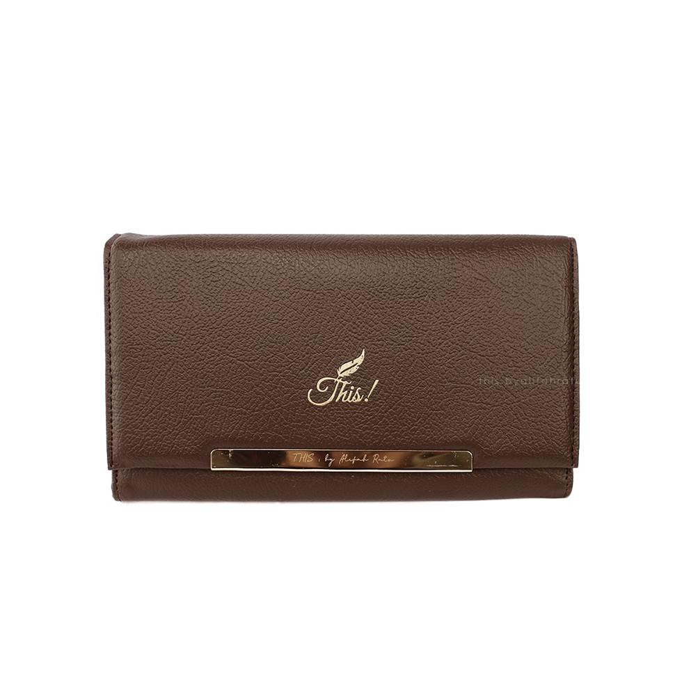 Jual Dompet Wanita AMBER Wallet - Dark Brown (KODE 7078) | Shopee Indonesia