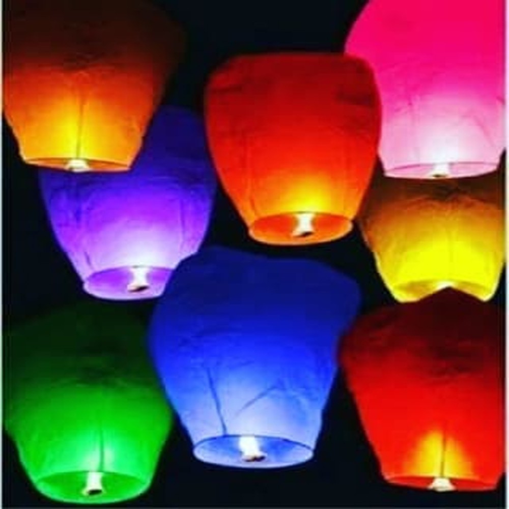 Jual LAMPION KERTAS LAMPION TERBANG FLYING LANTERN LENTERA TERBANG ...