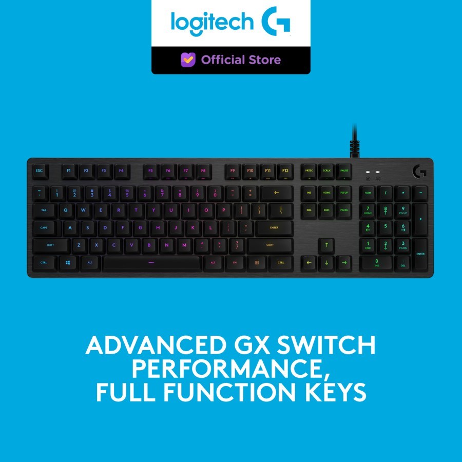 Jual Logitech G512 Keyboard Gaming Mechanical RGB Lighting - Linear Red ...