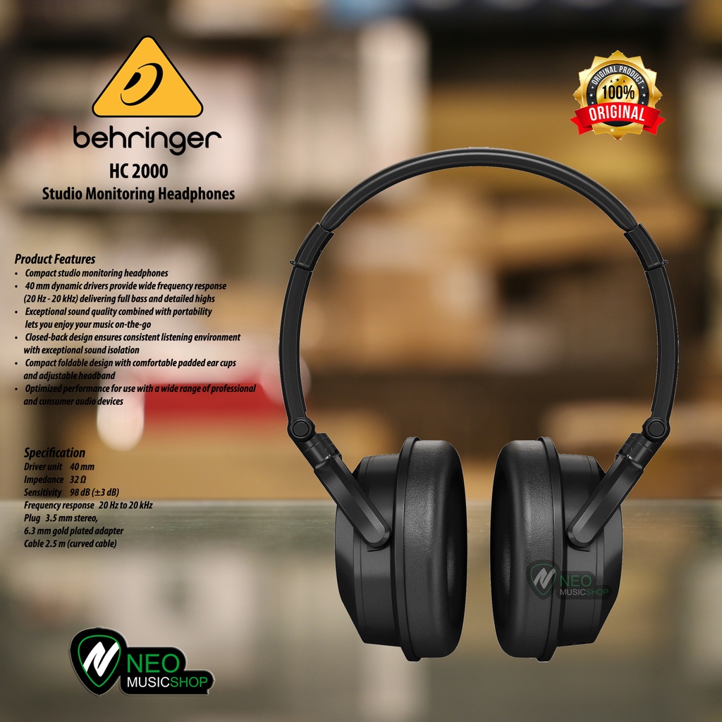 Jual Behringer HC2000 Studio Monitoring Headphones | Shopee Indonesia