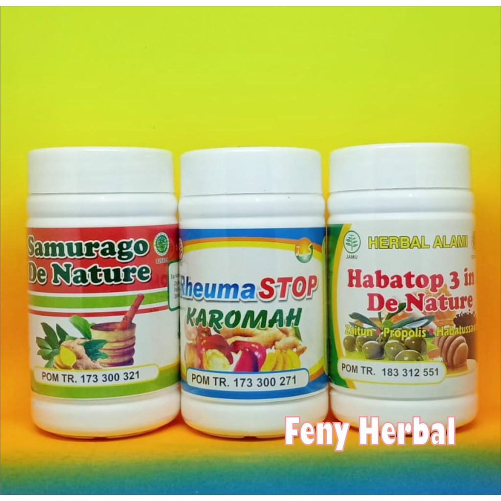 Jual Samurago, Rheumastop, Habatop De Nature Obat Asam Urat, Rematik ...