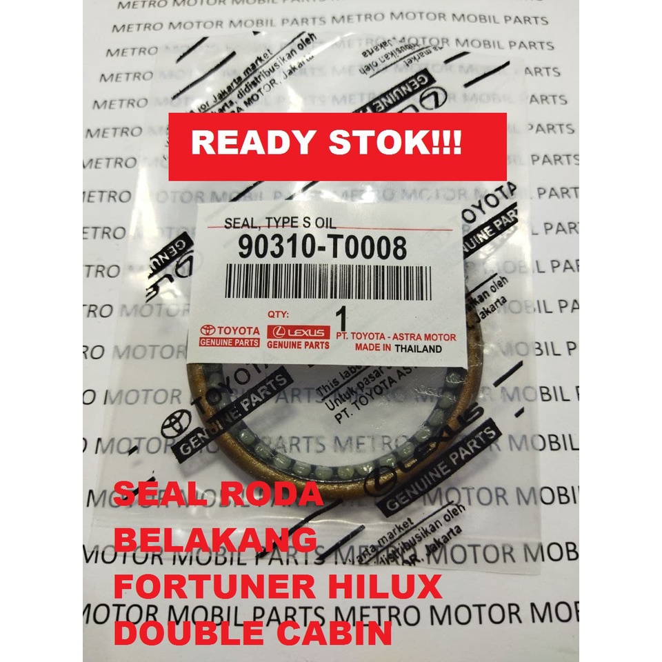 Jual SEAL SIL RODA BELAKANG FORTUNER HILUX DOUBLE KABIN 90310-T0008 ...