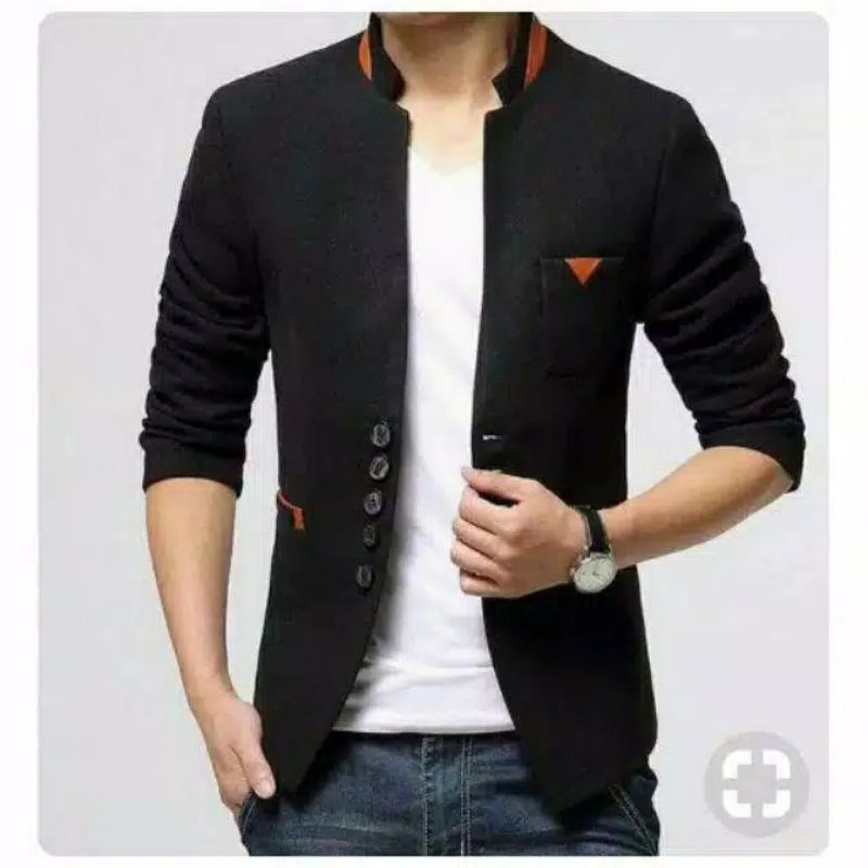Jual Jas Blazer Black, Jas Hitam Keren, Kekinian, Jas Formal, Jas ...