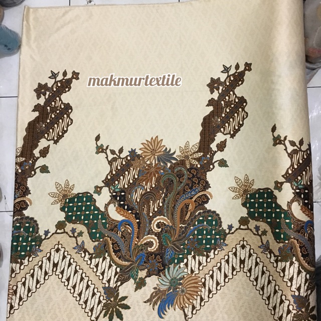 Jual Kain batik sutra halus #36 / batik silky / batik motif pola ...