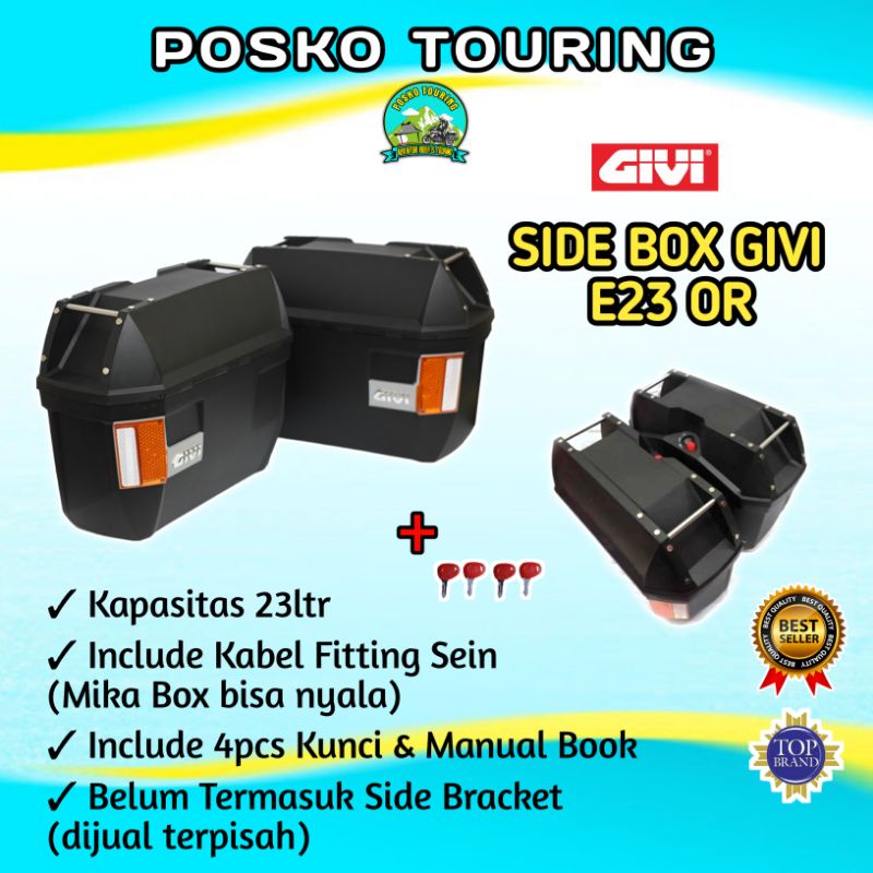 Jual Side Box Givi E23 E23OR E23NS | Box Motor Touring | Shopee Indonesia