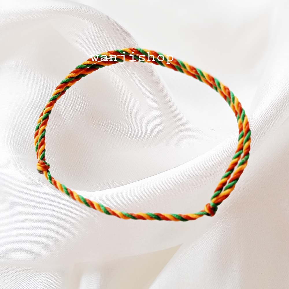 Jual GP-07 GELANG TRIDATU TIPIS Bali Tali Plintir Gelang Tiny Tipis ...