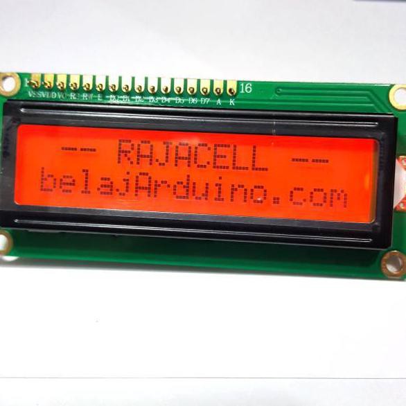 Jual LCD 1602 16X2 BACKLIGHT LAMPU MERAH RED UNTUK ARDUINO | Shopee ...