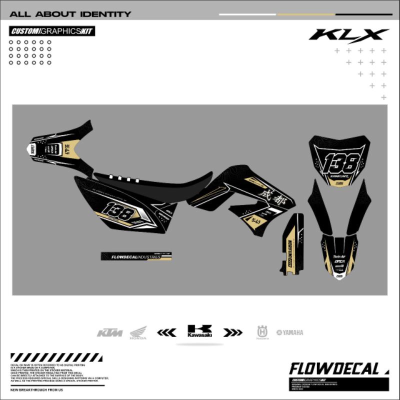 Jual DECAL STICKER KLX OLD ( CUSTOM DESIGN ) | Shopee Indonesia
